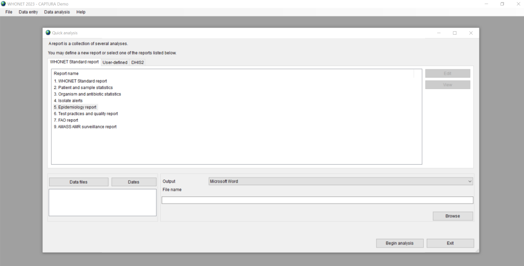 CAPTURA WHONET Report – CAPTURA: Capturing Data on AMR patterns and ...